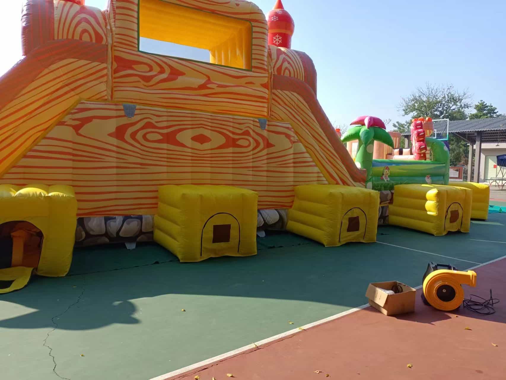 Commercial Fun Zone Inflatable Park Bounce with Sides - Minyefun
