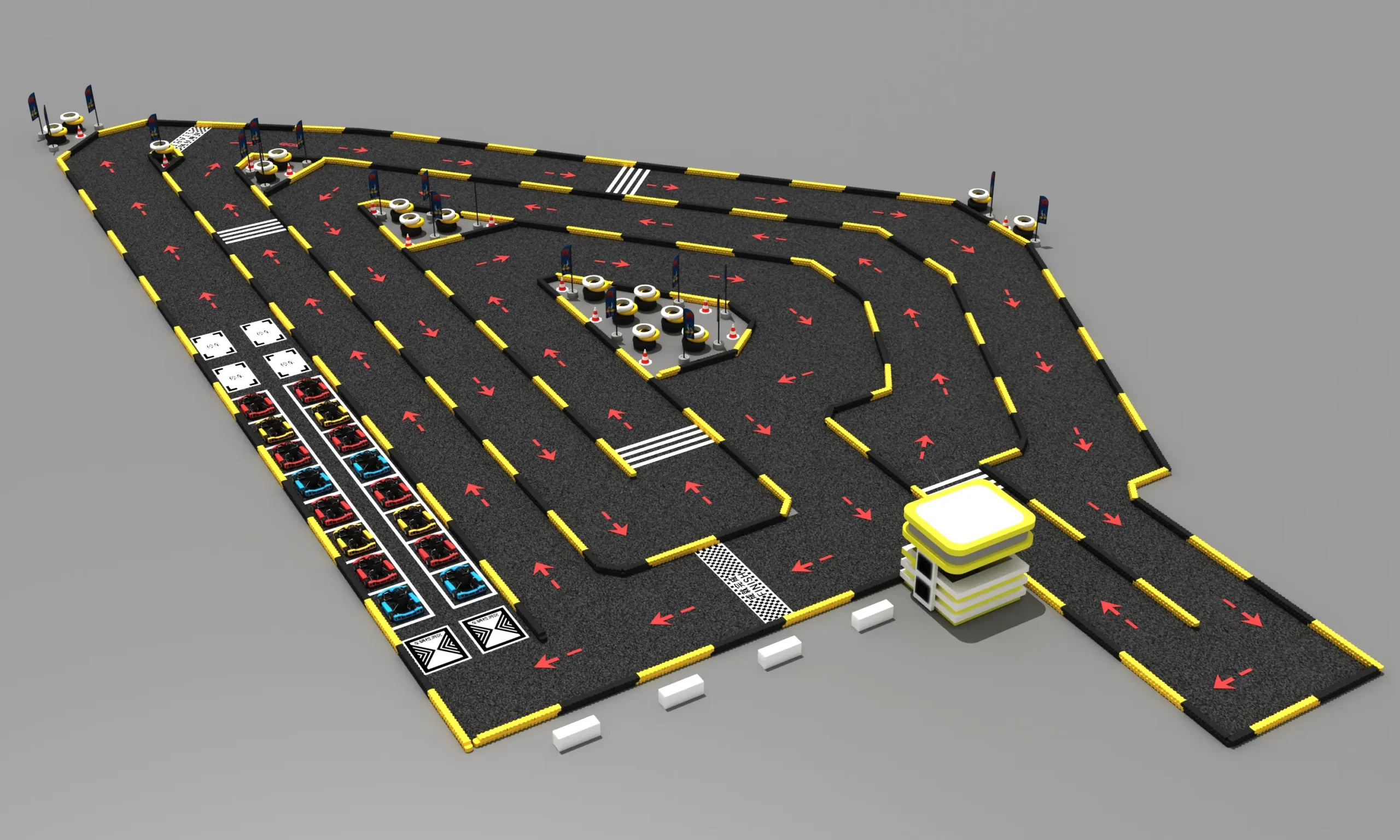 Modular Pro Kart Track - Minyefun