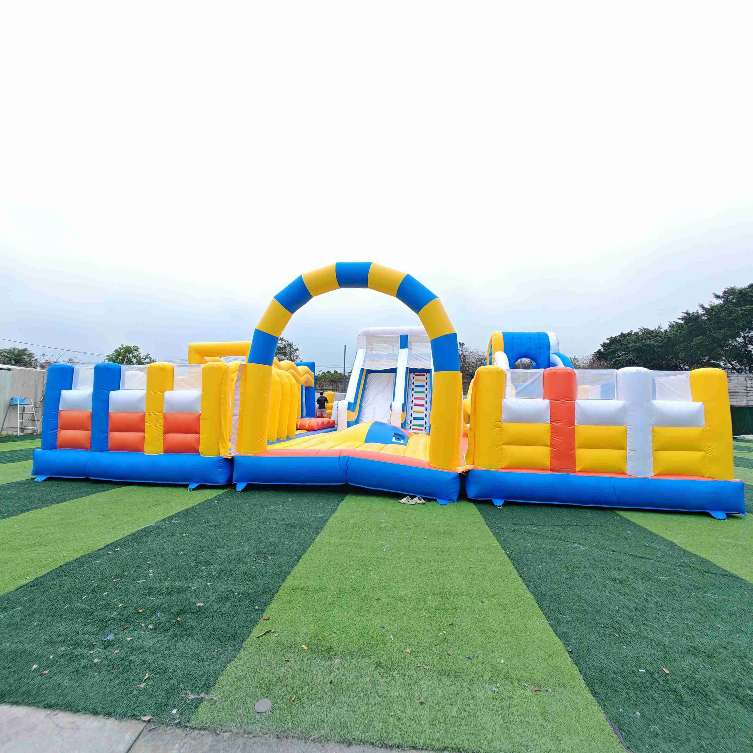 Ultimate 12x12m Commercial Inflatable Playground with Slides & Obstacle ...